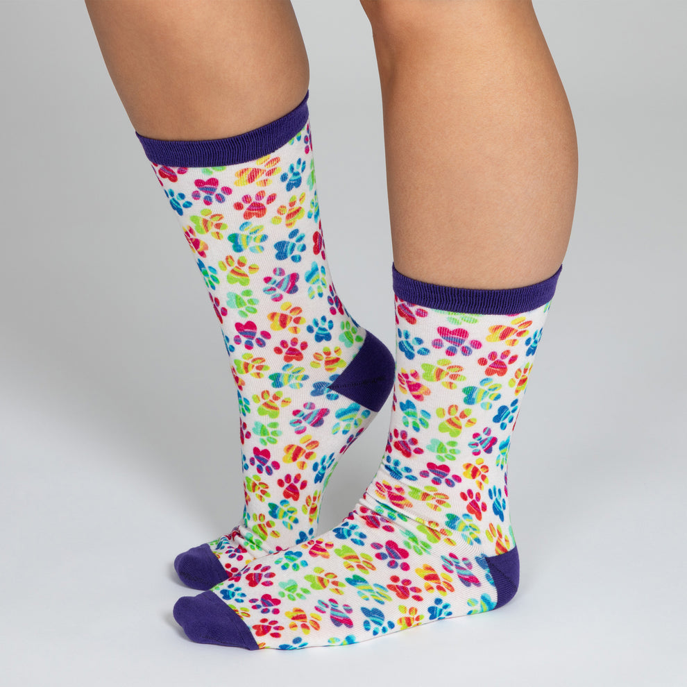 Celebration Paws Crew Socks - Set of 3 | The Animal Rescue Site