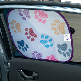 Paw Print Foldable Windshield Sun Shade - 3 Piece Set | The Animal ...