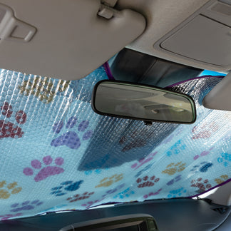 Paw Print Foldable Windshield Sun Shade - 3 Piece Set | The Animal ...