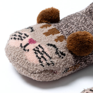 Charming Critter Cuffed Slipper Socks | The Animal Rescue Site