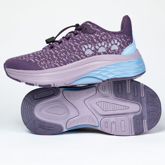 Paw Print Cushioned Walking Shoes with Bungee Laces | The Animal Rescue ...