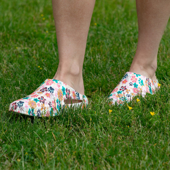 Paw Print Vented Lightweight Slip-On Clogs | The Animal Rescue Site