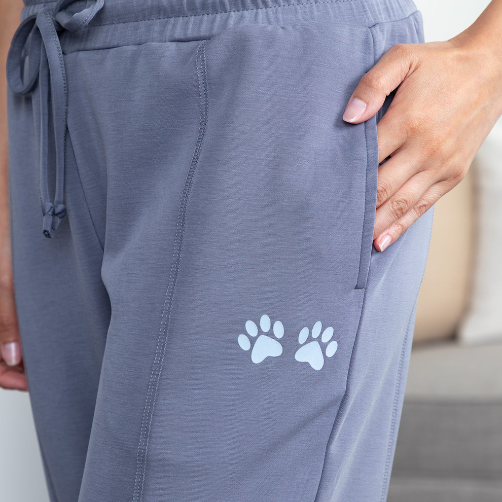 Paw Print Ultra Soft Modal Wrinkle Resistant Pants with Pockets | The ...