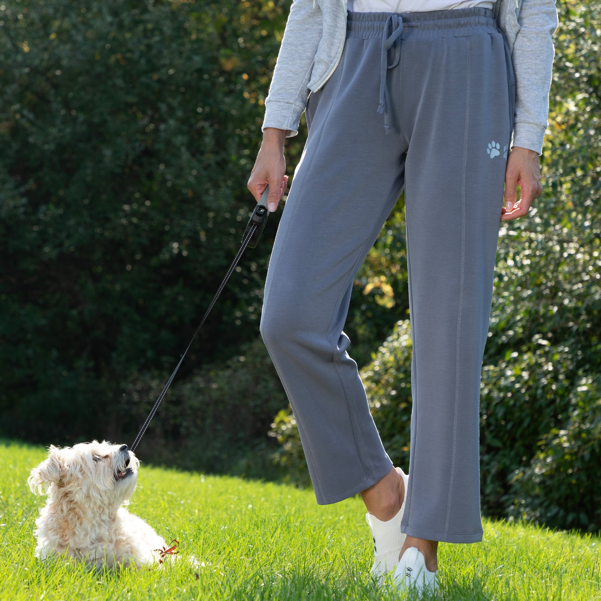Paw Print Ultra Soft Modal Wrinkle Resistant Pants with Pockets | The ...