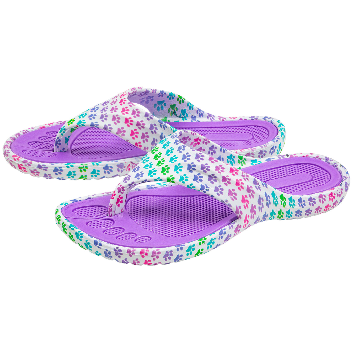 Women's Walking Paws Flip Flops | Paw Print Sandals | The Animal Rescue ...
