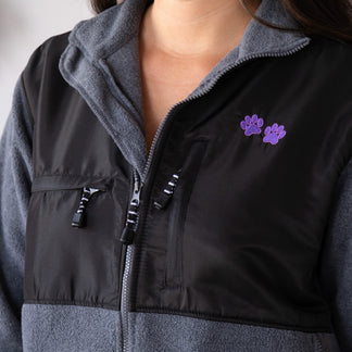 Paw Print Heavyweight Polar Fleece Jacket | The Animal Rescue Site