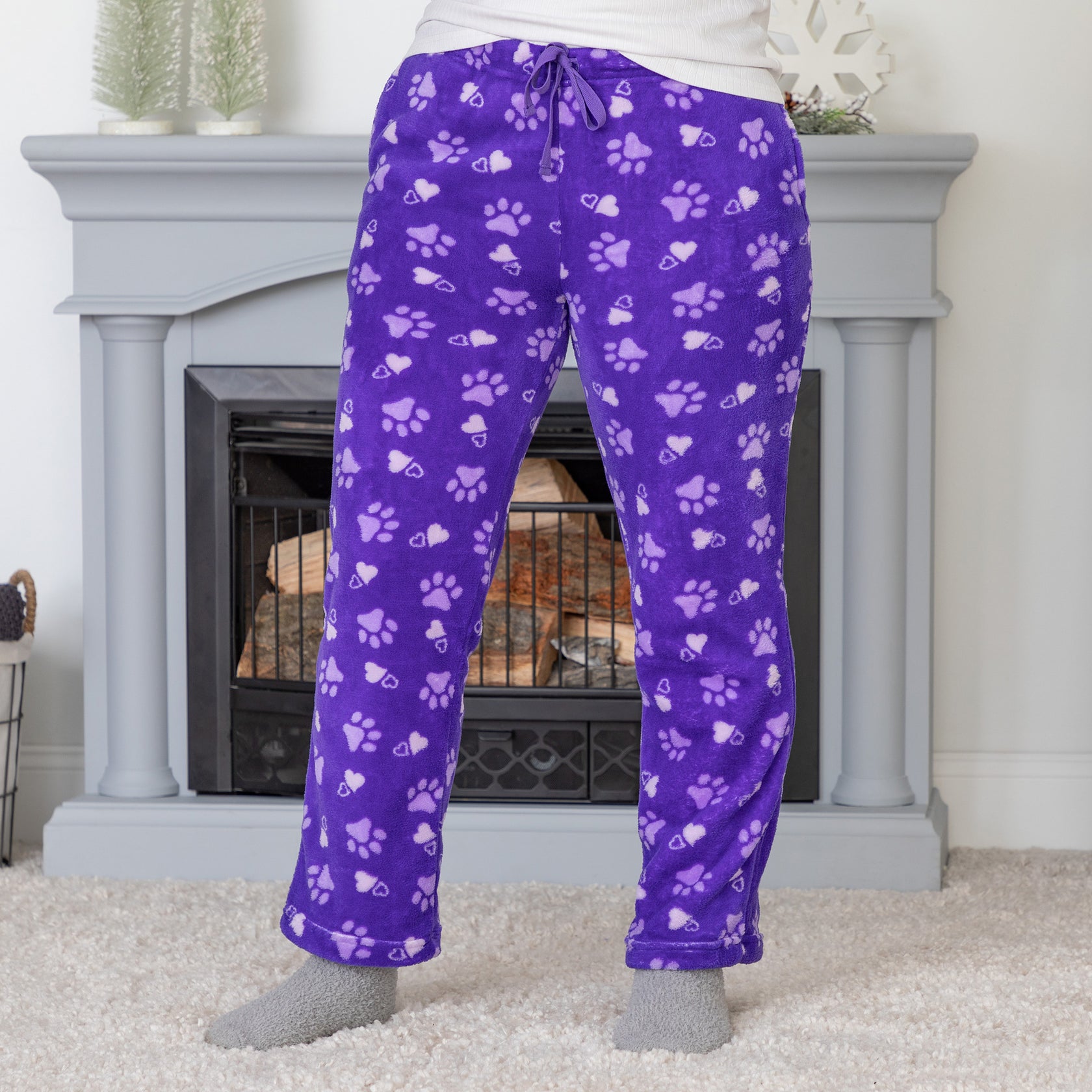 Super Cozy™ Paw Print Lounge Pants | The Animal Rescue Site