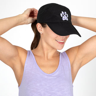 Paw Print Foldable Lightweight Baseball Cap | The Animal Rescue Site