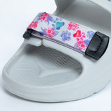Paw Prints Velcro Slide Sandals | The Animal Rescue Site