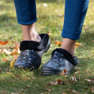 Paw Print Indoor/Outdoor Clog Slipper Shoes | The Animal Rescue Site
