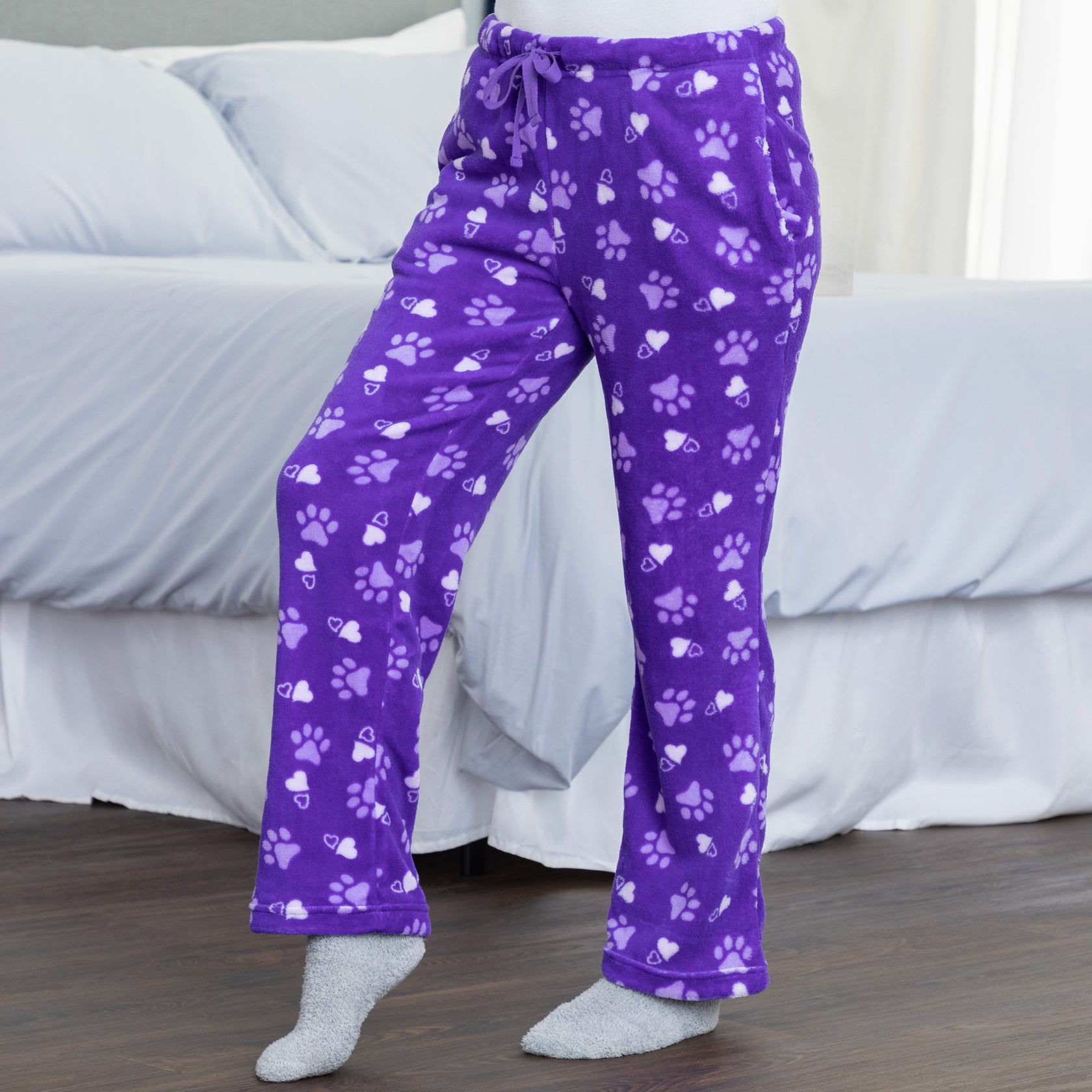 Super Cozy™ Paw Print Lounge Pants | The Animal Rescue Site