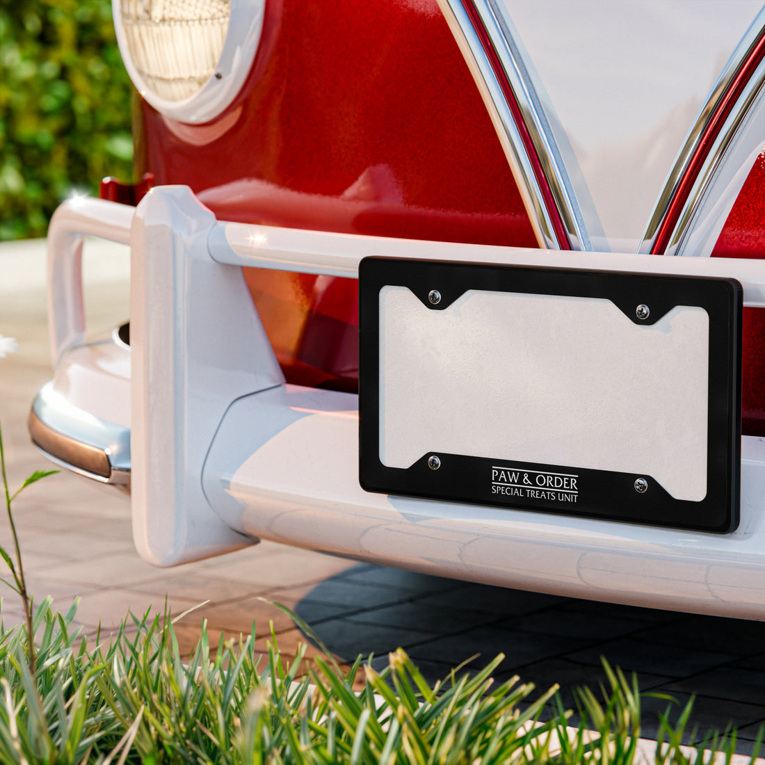Special Treats Unit Metal License Plate Frame | The Animal Rescue Site