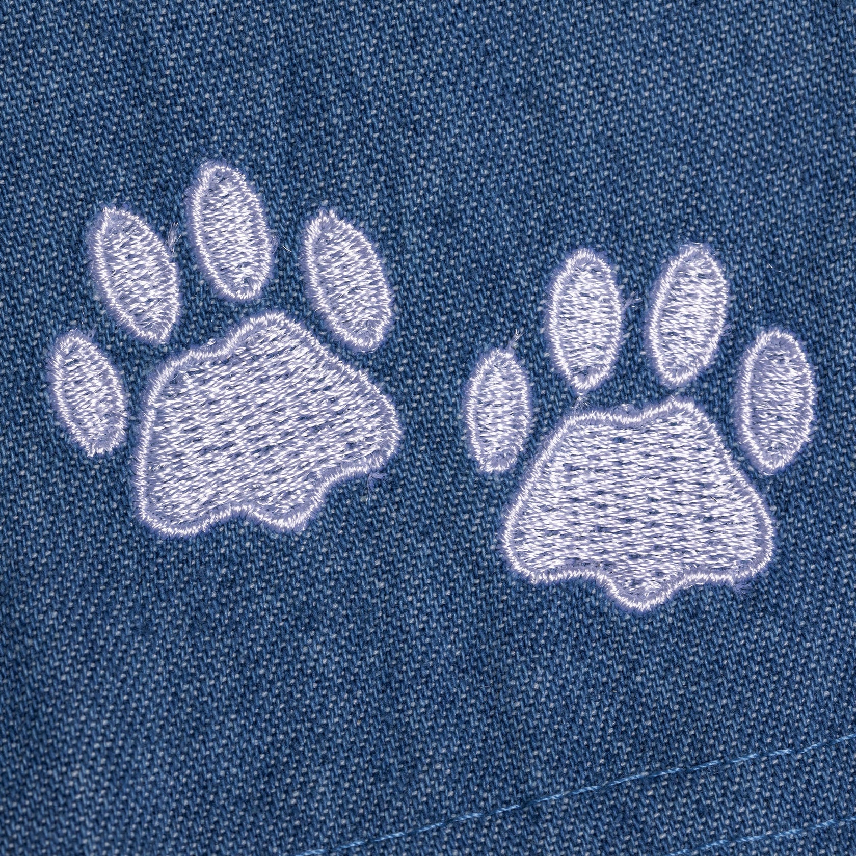 Denim Paw Print Capri Pants | The Animal Rescue Site