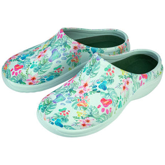 Women's Paw Print Garden Clogs | The Animal Rescue Site