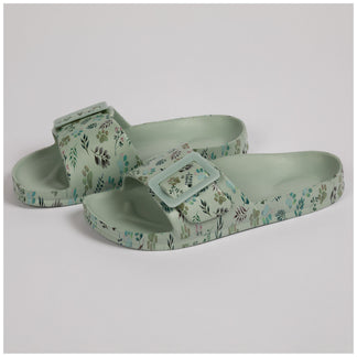 Paw Print Single Buckle Slide Sandals | The Animal Rescue Site