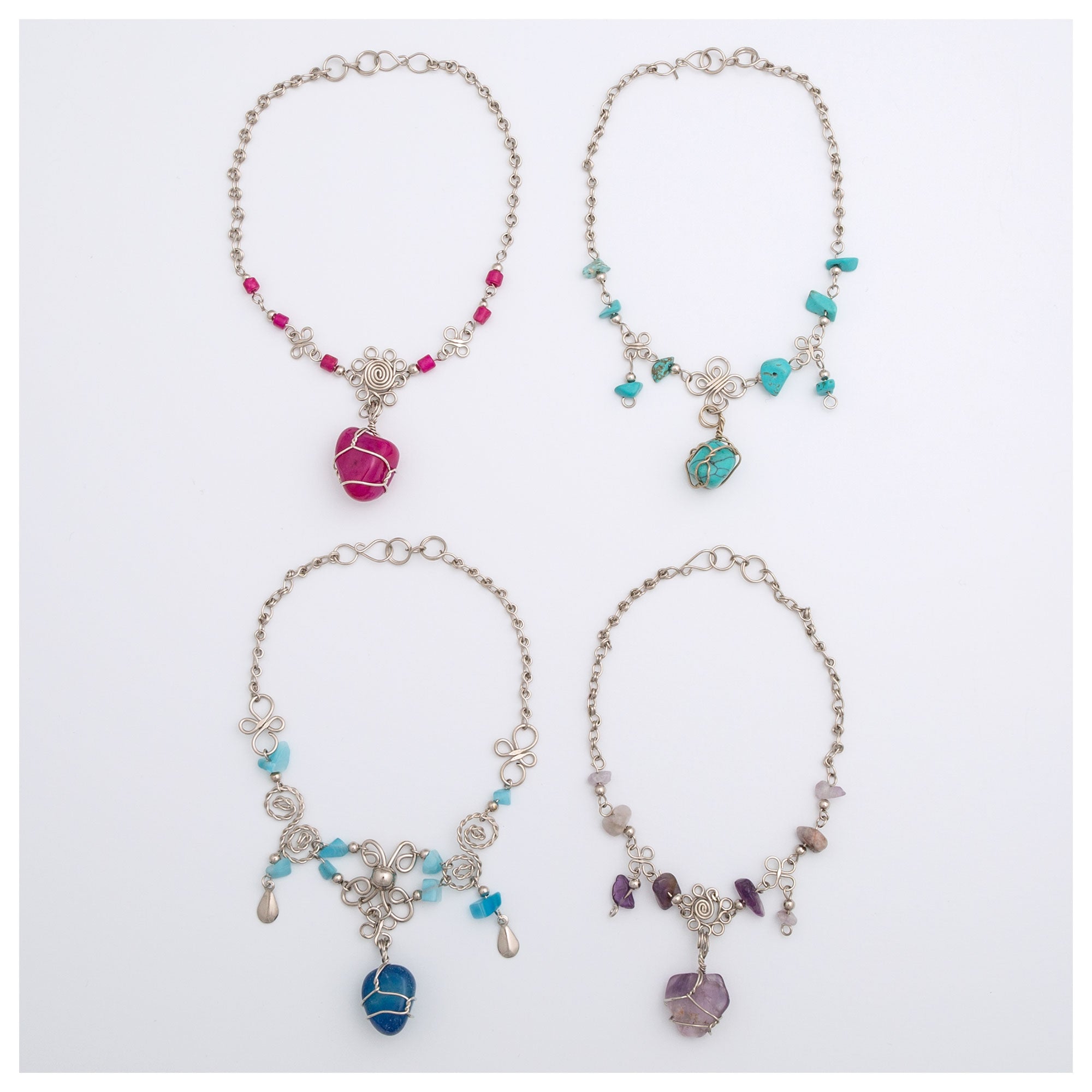 Hand Crafted Stone Anklet | The Animal Rescue Site