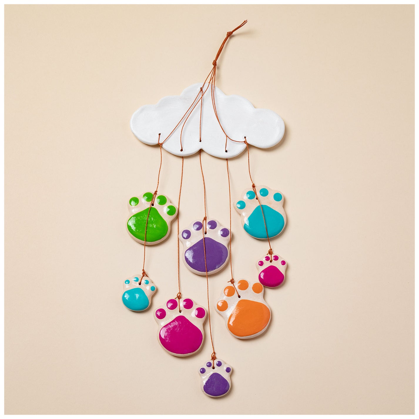 It's Raining Paws Ceramic Wind Chime | The Animal Rescue Site