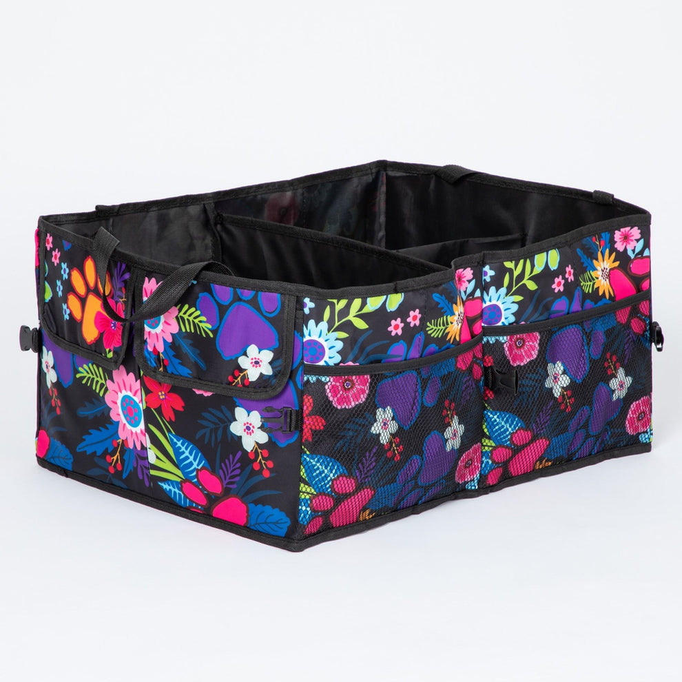 Paw Print Car Trunk Foldable Organizer | The Animal Rescue Site