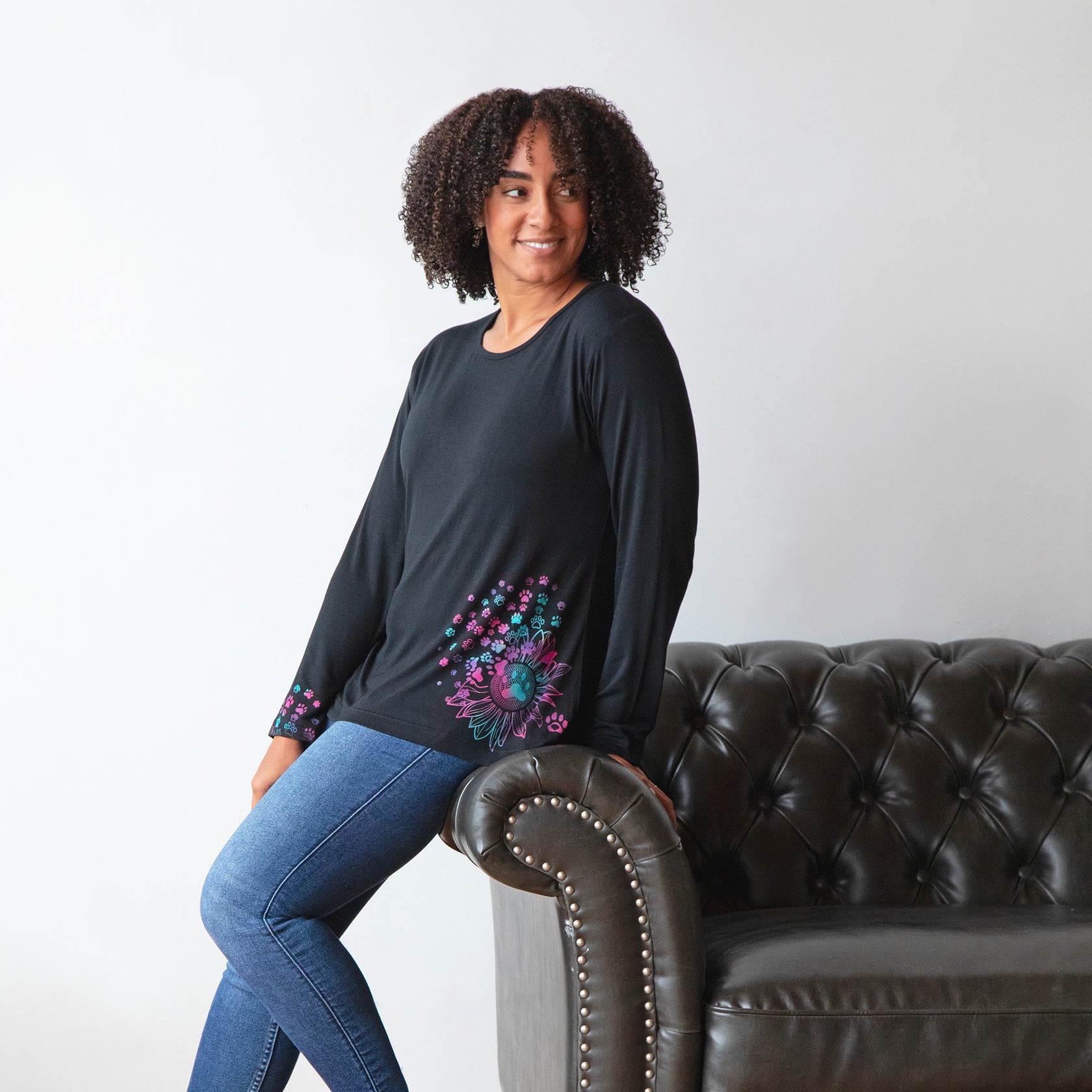 Pawsitive Energy Long Sleeve Top | The Animal Rescue Site