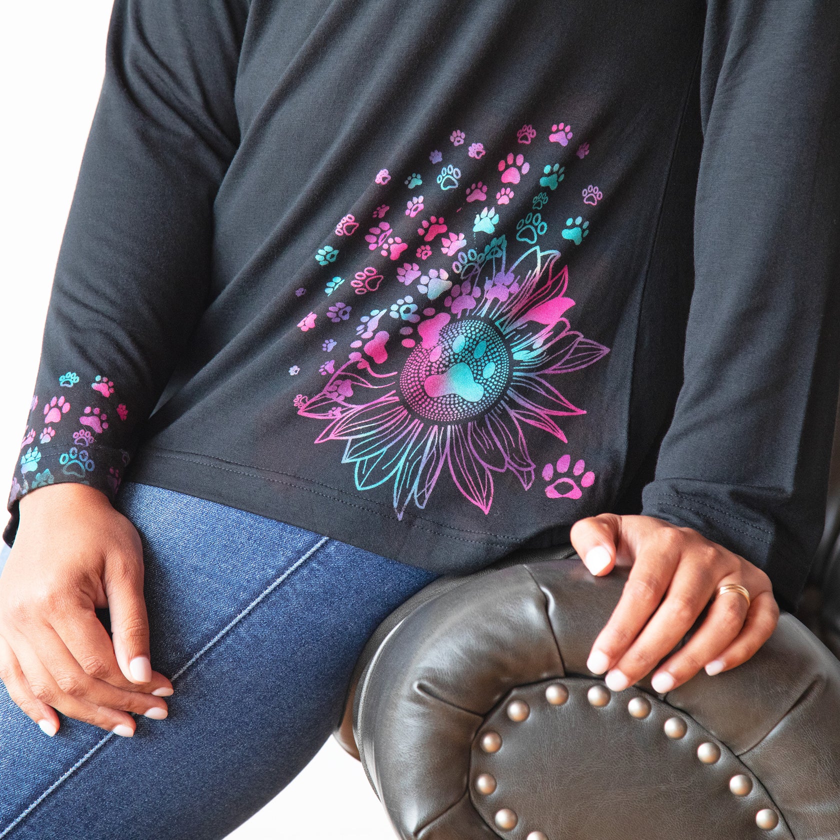 Pawsitive Energy Long Sleeve Top | The Animal Rescue Site