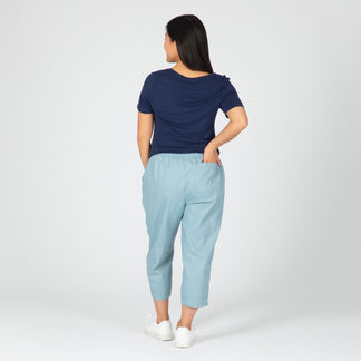 Paw Print Zipper-Hem Denim Capri Pants | The Animal Rescue Site