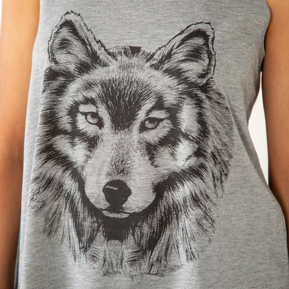 Gray Wolf Tank Top | The Animal Rescue Site