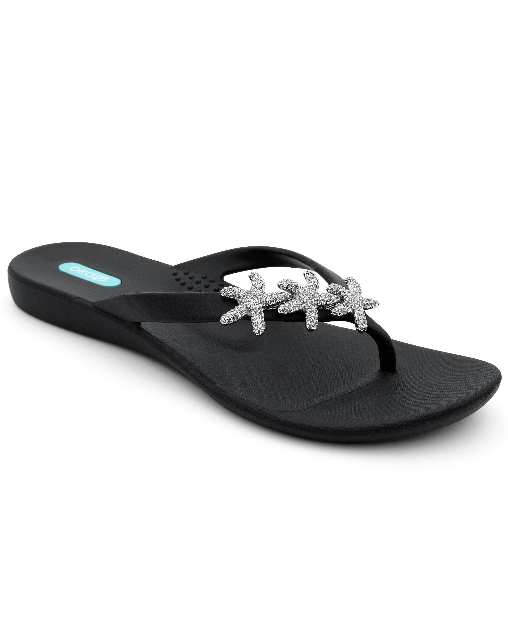 Oka-B Ryann Women's Flip Flop with Glimmering Strand of Starfish | The ...