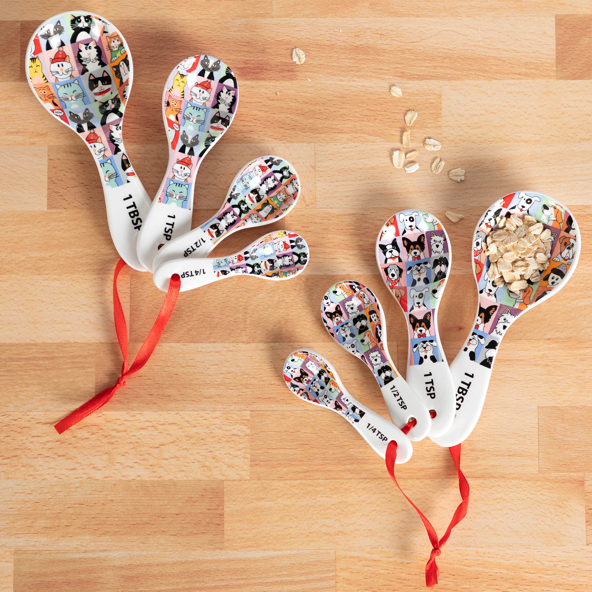 Pet Portrait Measuring Cups & Spoons | The Animal Rescue Site